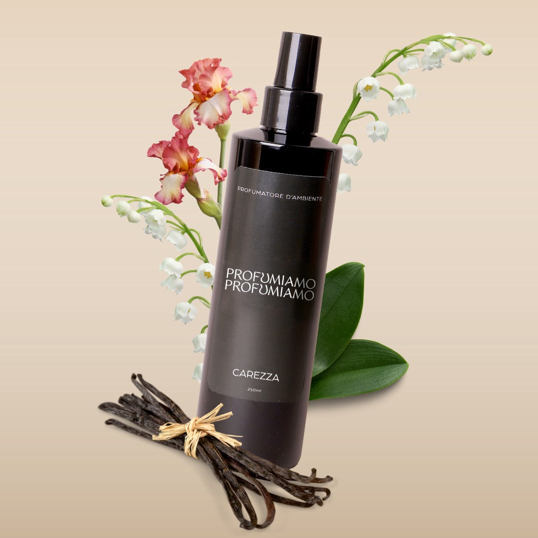 “Carezza”- PROFUMATORE AMBIENTE SPRAY – Profumiamo